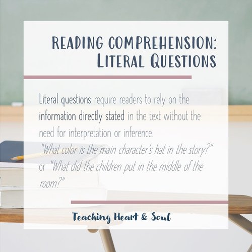 Effective Reading Comprehension Question Ideas — Teaching Heart & Soul