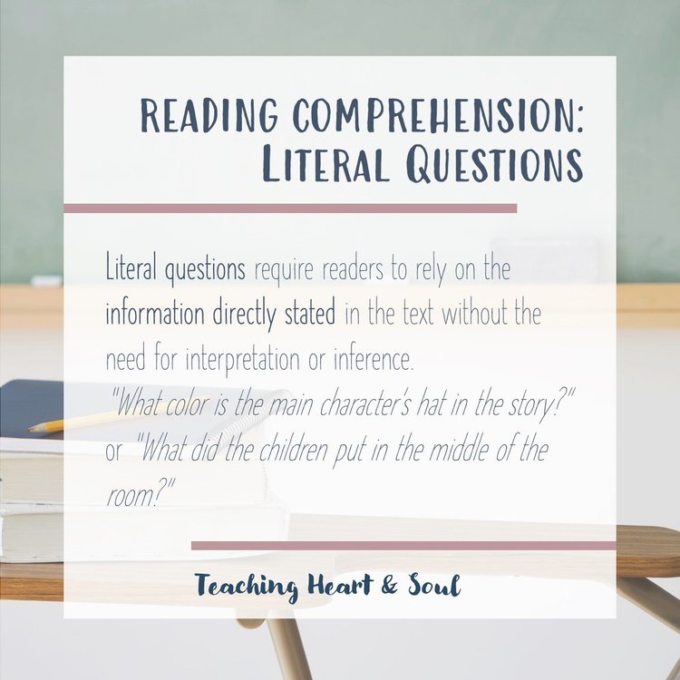 Effective Reading Comprehension Question Ideas — Teaching Heart & Soul