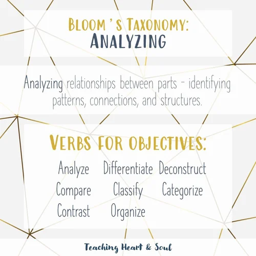 Using Bloom's Taxonomy in Learning Objectives — Teaching Heart & Soul