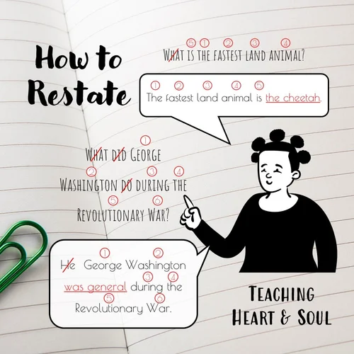 How to Practice Restating the Question — Teaching Heart & Soul