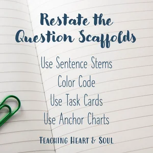 How to Practice Restating the Question — Teaching Heart & Soul