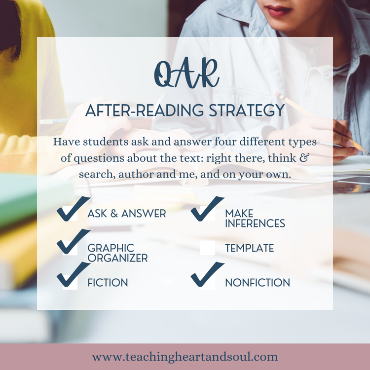 Post Reading Activities for Deeper Understanding — Teaching Heart & Soul