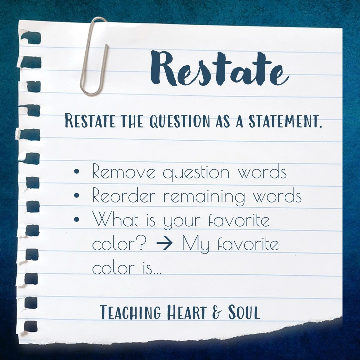 Teaching Students the RACE Writing Strategy — Teaching Heart & Soul