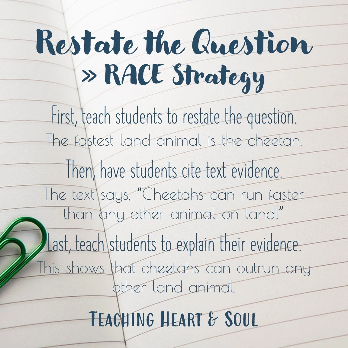 How to Practice Restating the Question — Teaching Heart & Soul