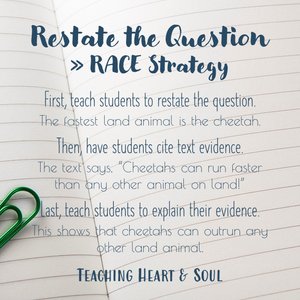 How to Practice Restating the Question — Teaching Heart & Soul