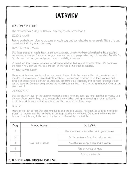 3rd Grade Writing Curriculum Process — Teaching Heart & Soul