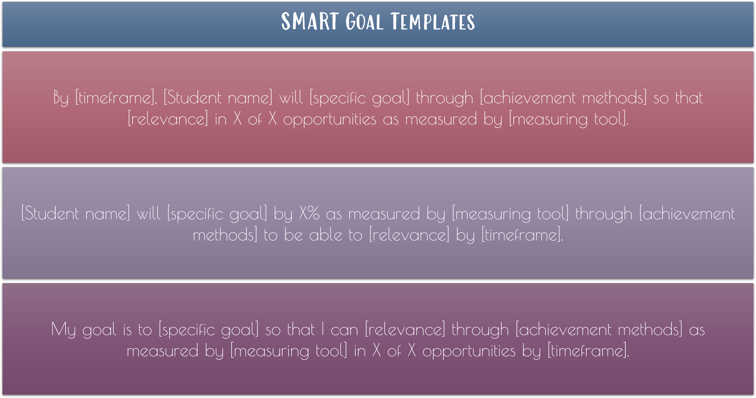Teacher SMART Goals Examples — Teaching Heart & Soul