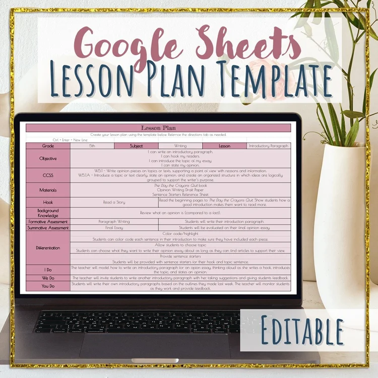 Creating Lesson Plan Templates in Google Sheets as a Teacher — Teaching ...