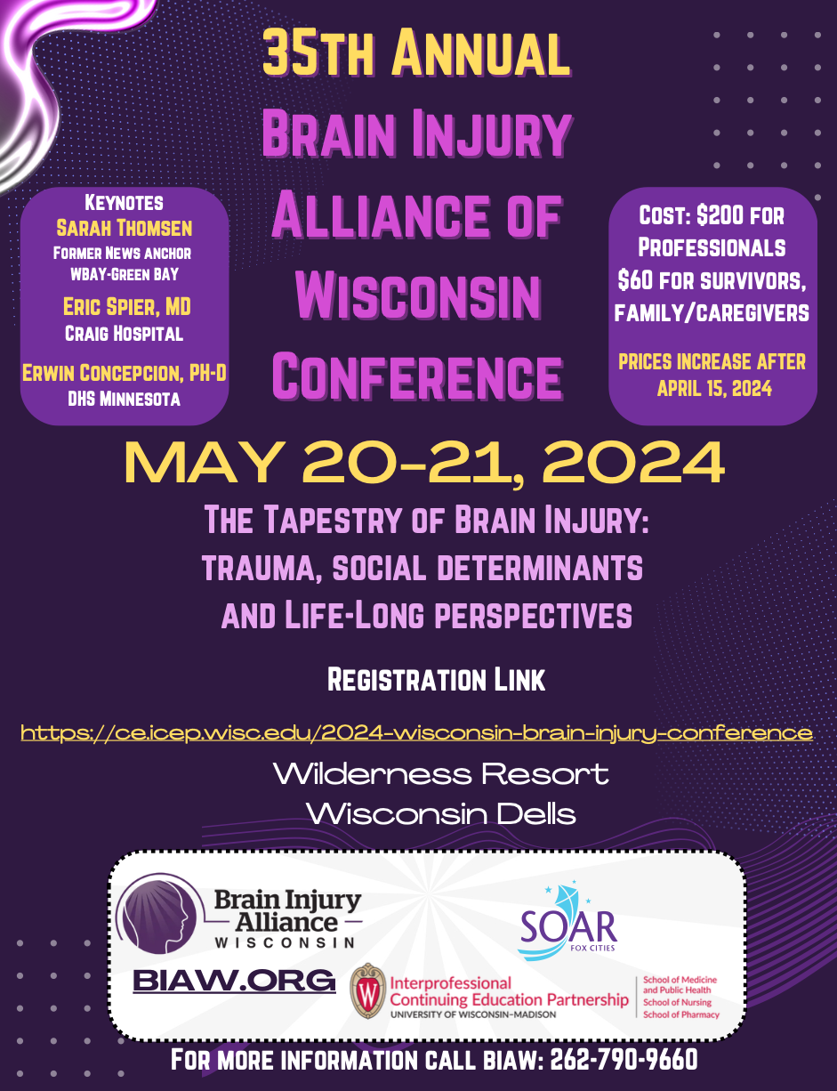 BIAW Conference — Brain Injury Alliance of Wisconsin | Brain Injury ...