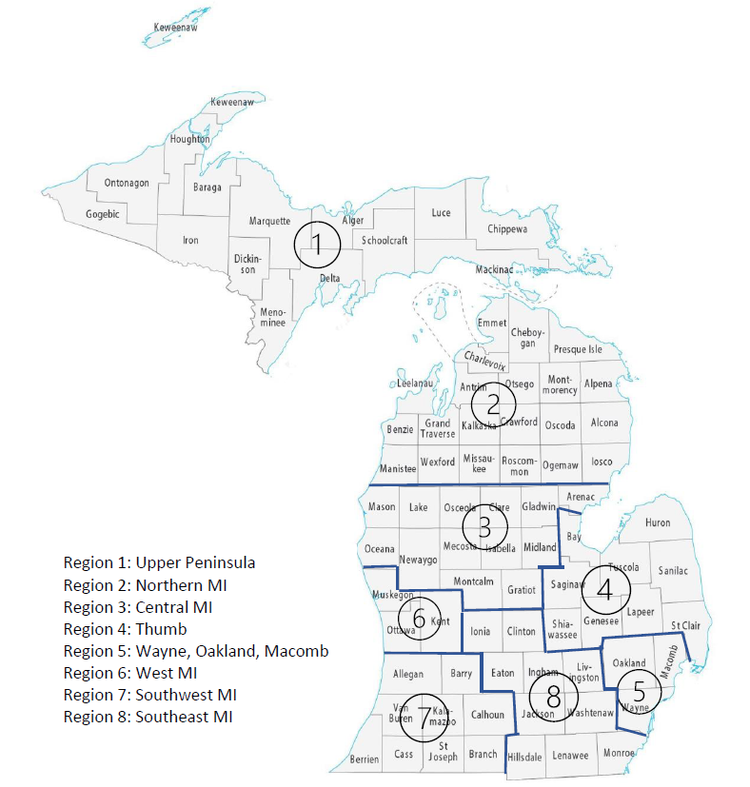 Regions - Michigan College Fairs - MACAC & MACRAO — Michigan College ...