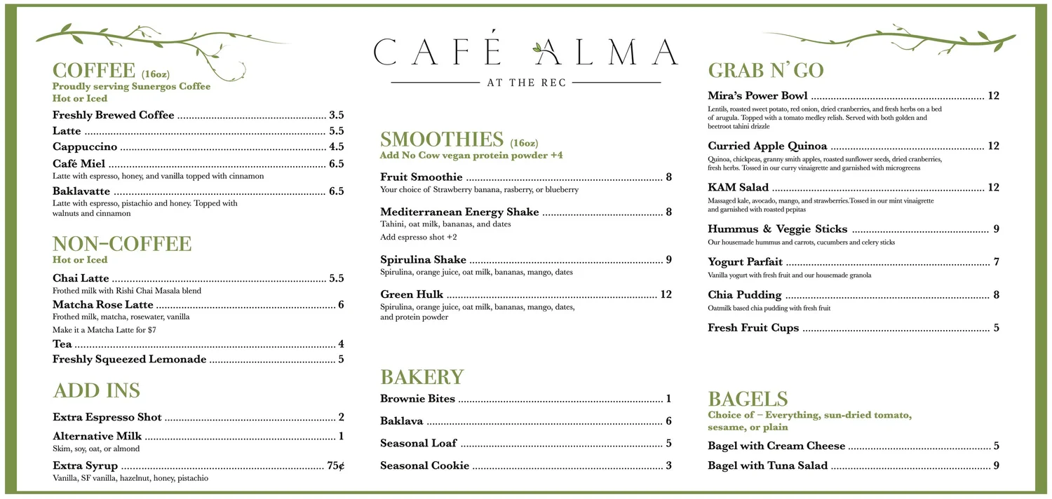 Café Alma at the Rec | Blue Ash — Café Alma Cincy