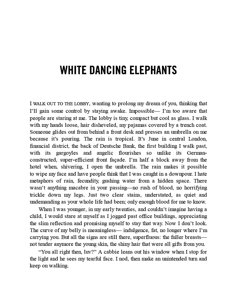 White Dancing Elephants by Chaya Bhuvaneswar — Dzanc Books