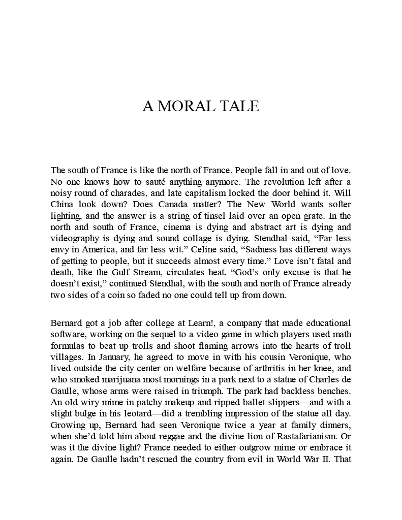 A Moral Tale and Other Moral Tales by Josh Emmons — Dzanc Books