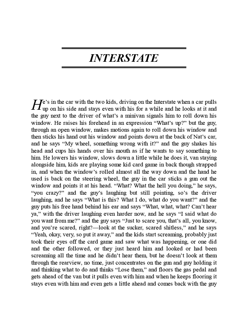 Interstate by Stephen Dixon eBook — Dzanc Books