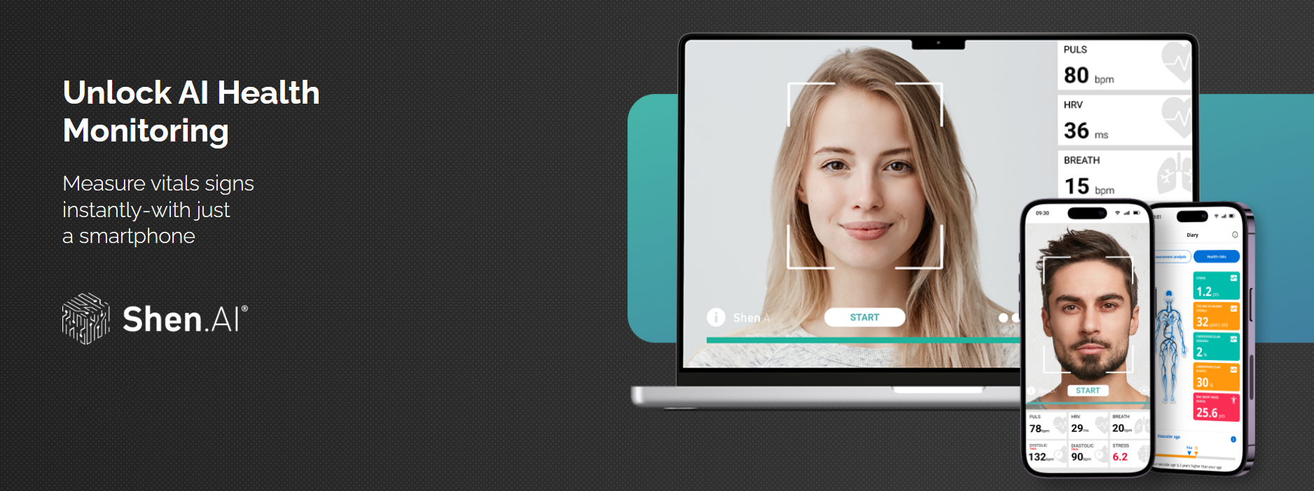 Shen.AI: Instant, AI-driven vital sign monitoring using just your smartphone. — ROOK
