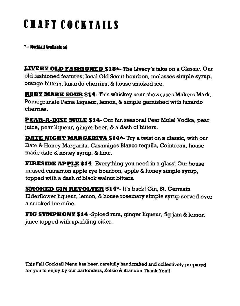 Drink — Livery Tavern