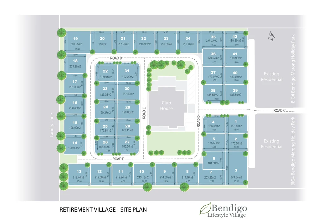 Site Plan — Bendigo Lifestyle Village