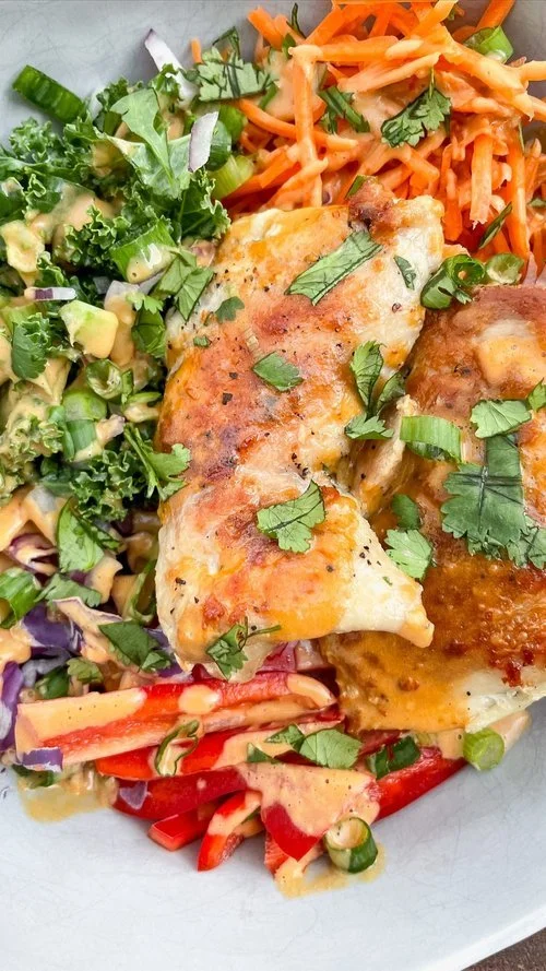 Thai Chicken Peanut Bowls — Cailee Eats