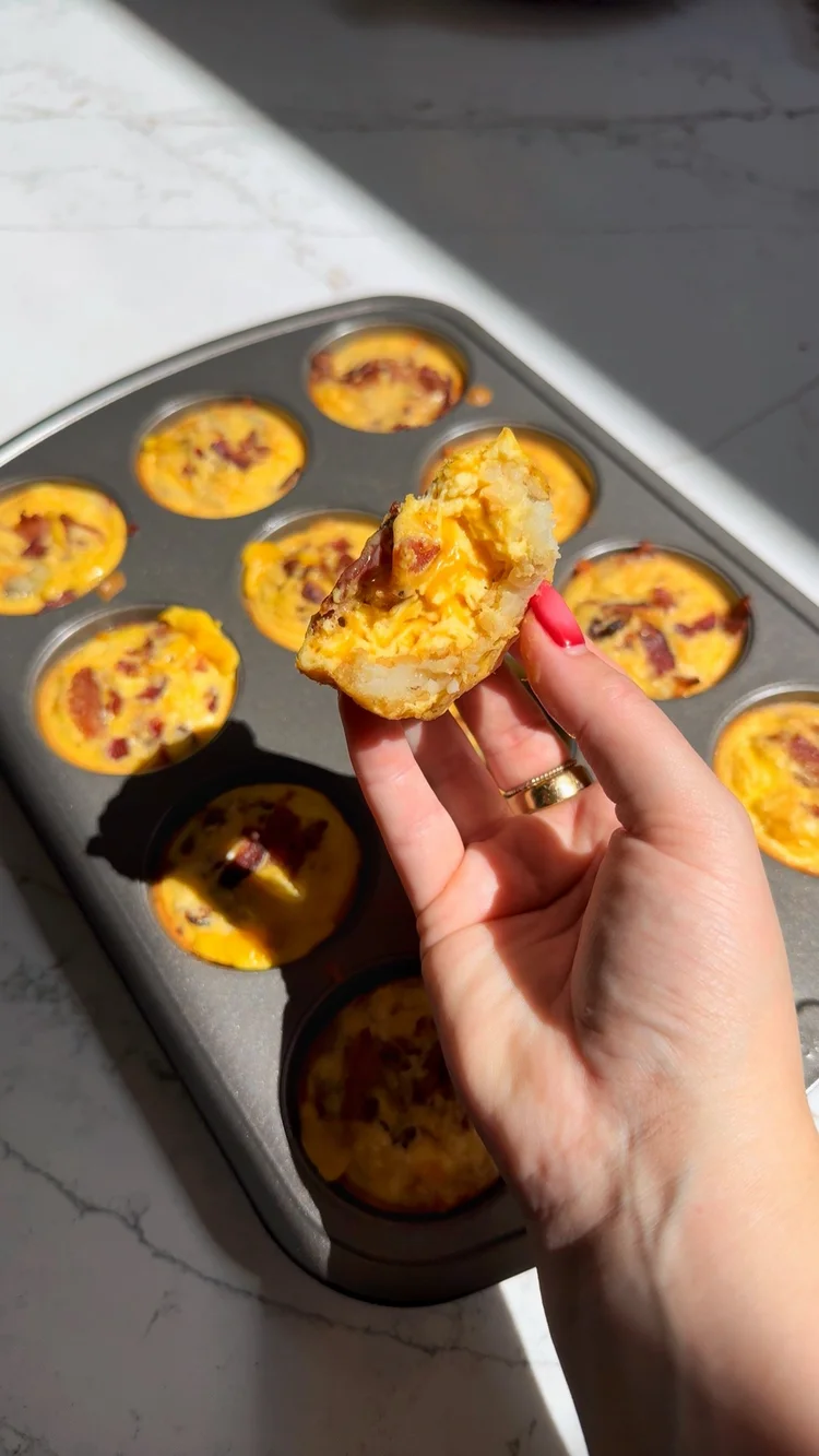 Cheesy Hash Brown Egg Bites — Cailee Eats