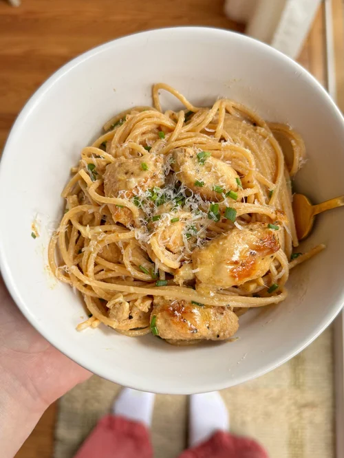 Lemon Pepper Chicken Pasta — Cailee Eats