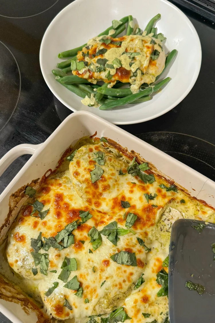 Pesto Aioli Chicken Bake — Cailee Eats