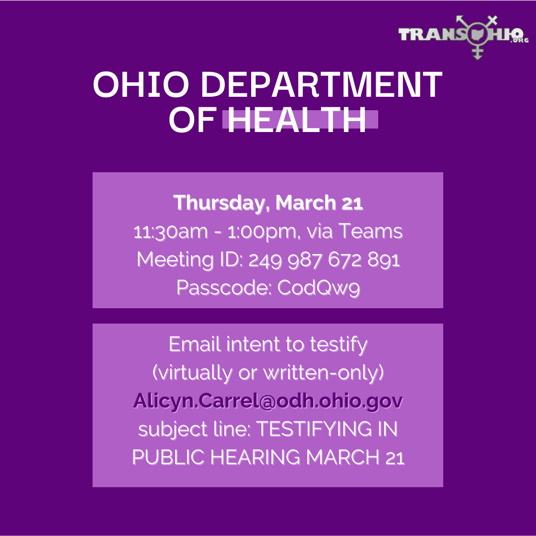 Calls to Action — TransOhio