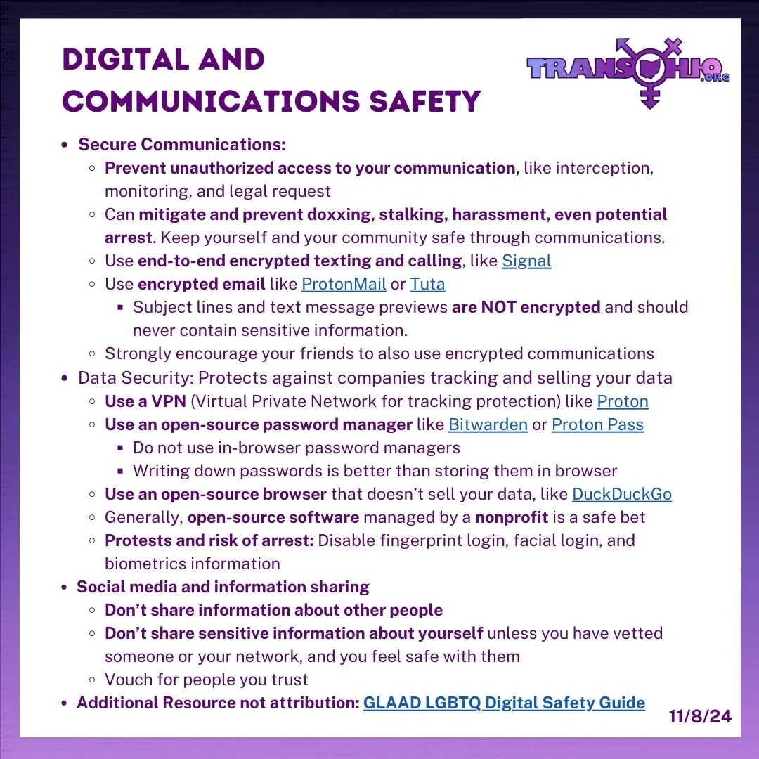 Calls to Action — TransOhio