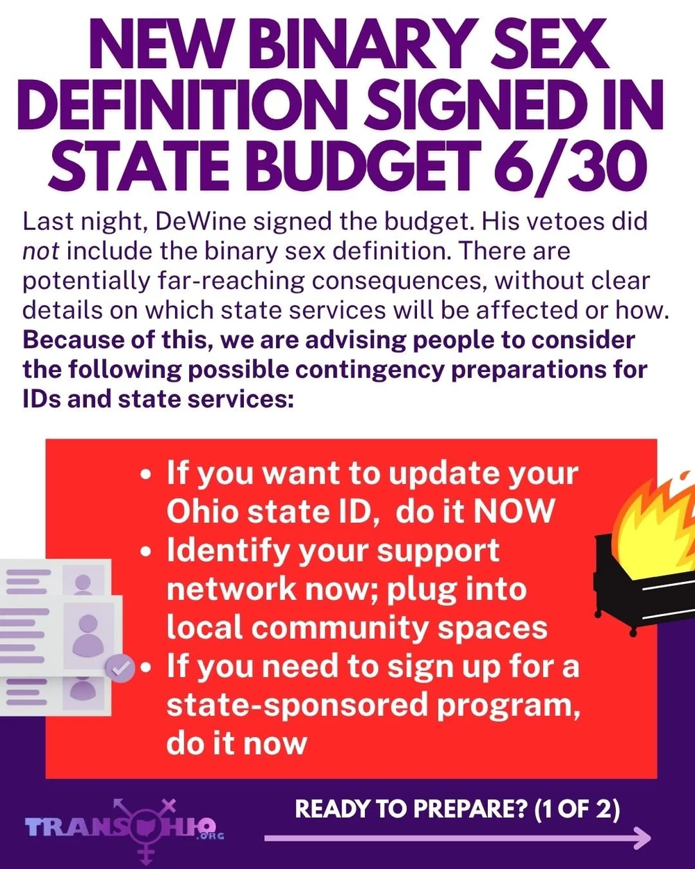 Calls to Action — TransOhio