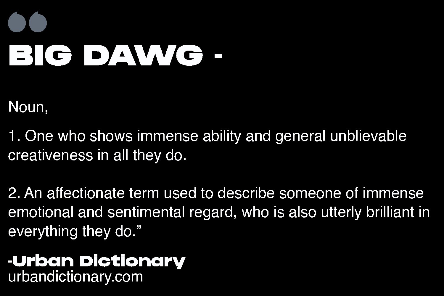 BIG DAWG COMEDY