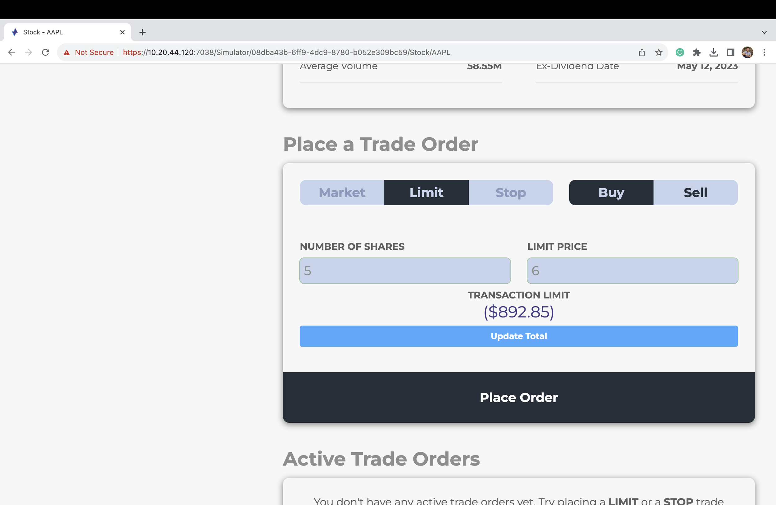 Stock Market Simulator — Intertwined | Financial Literacy Education