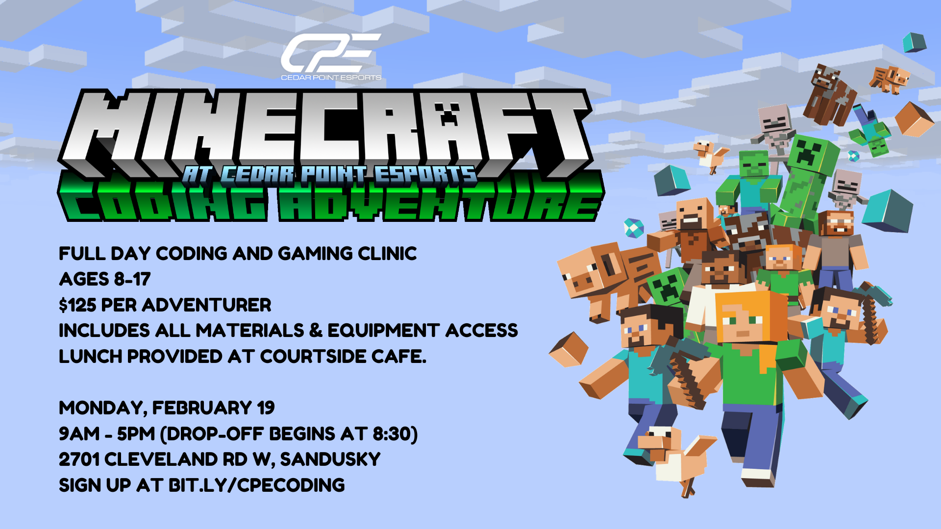 Minecraft Coding Adventure — CEDAR POINT ESPORTS