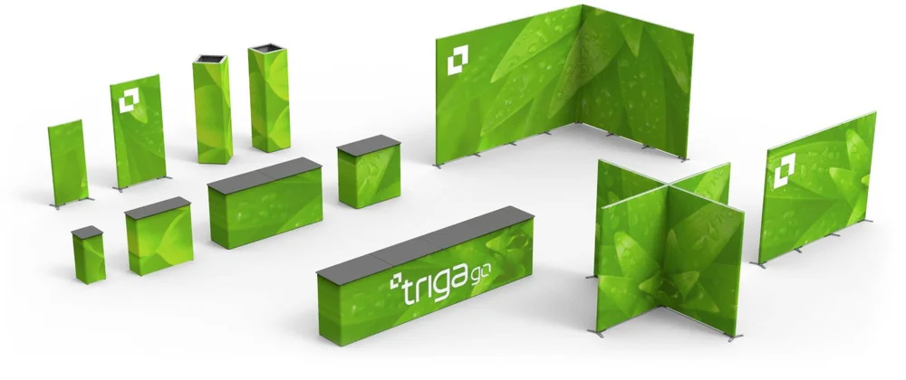 TRIGA® Go - A Lightweight Modular Display System. No Tools.