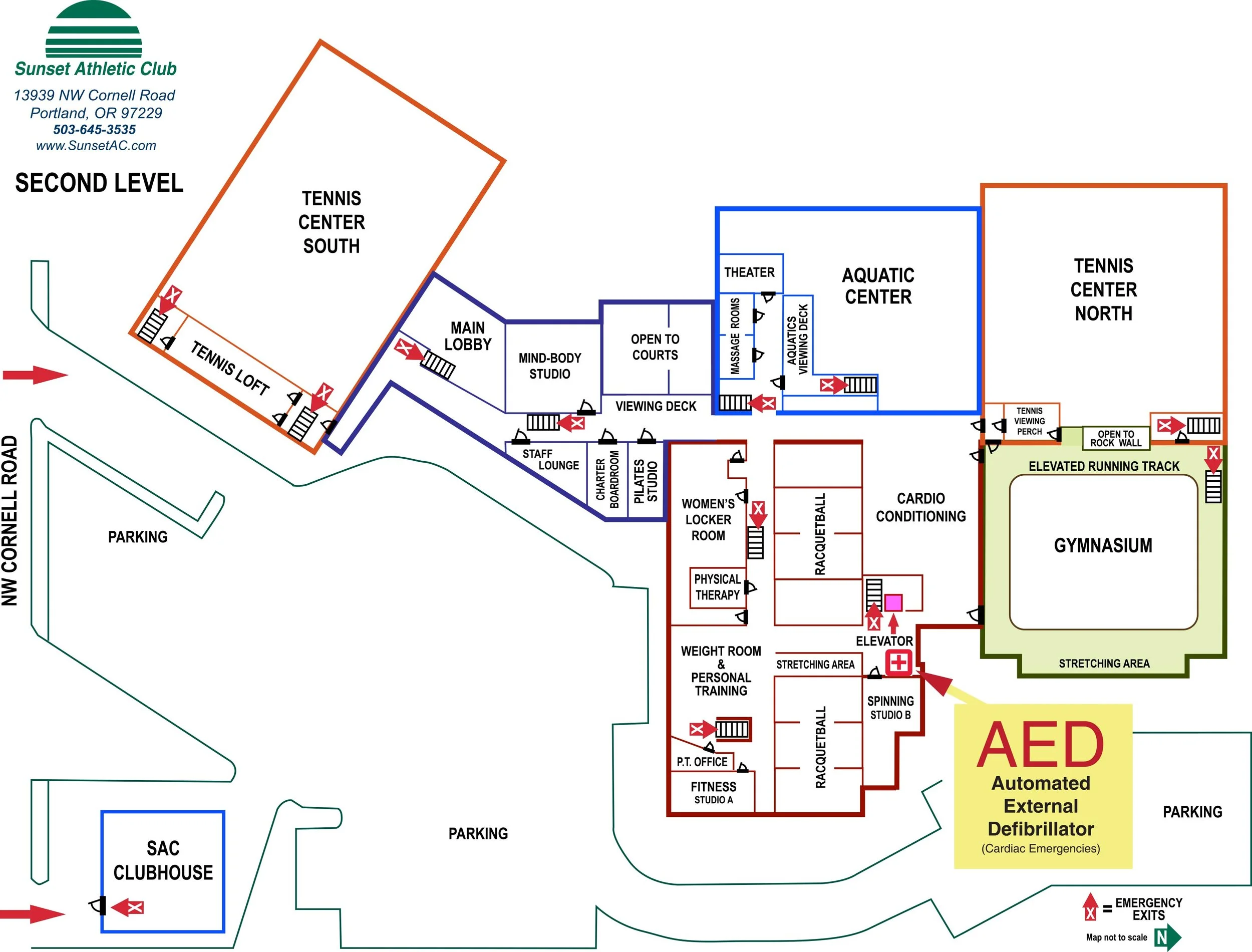 Location/Hours — Sunset Athletic Club