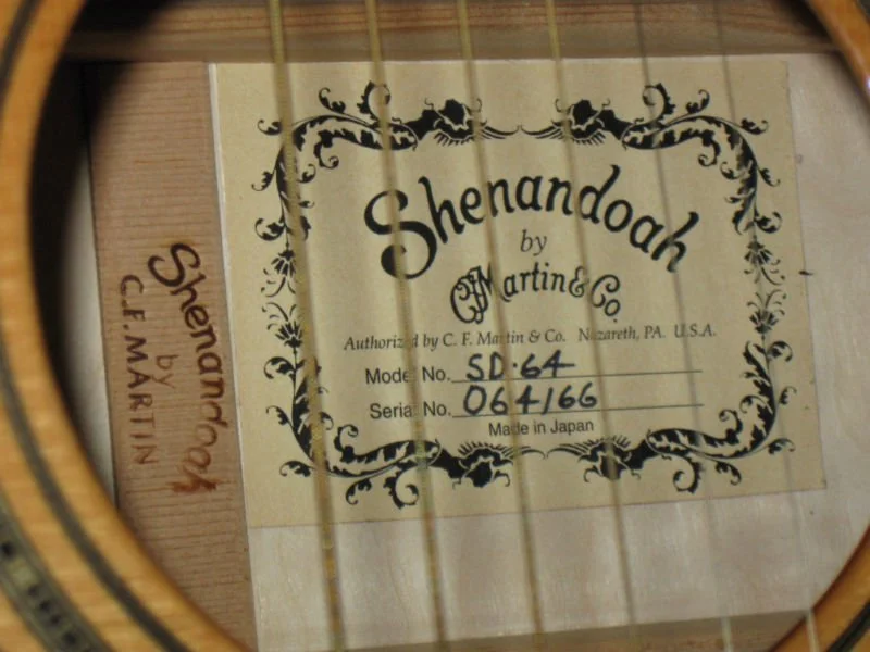 Martin Shenandoah Guitars