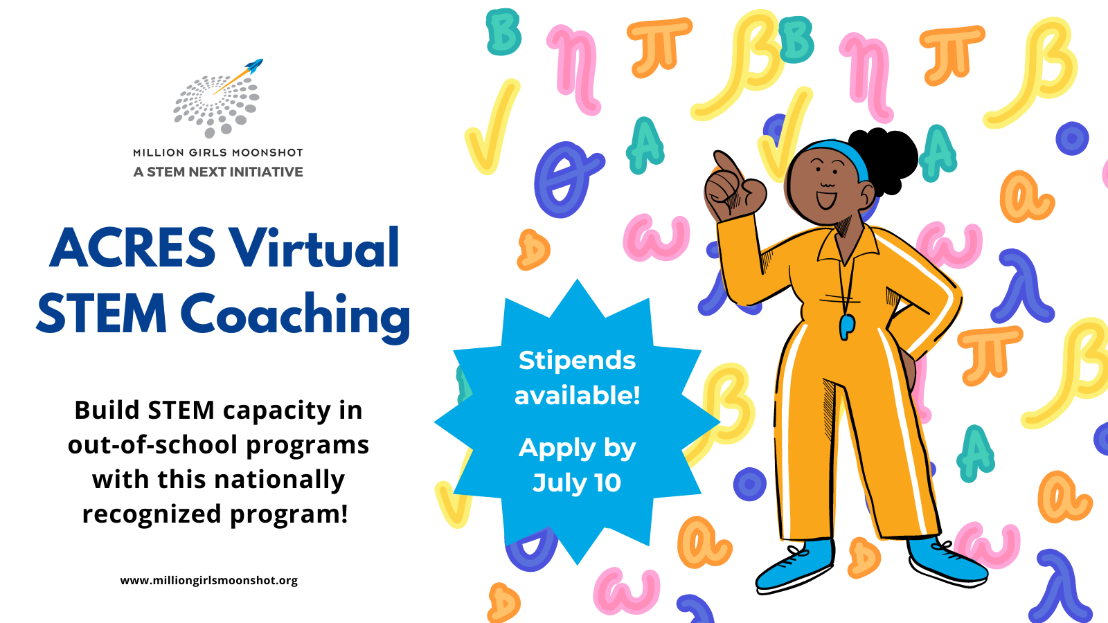 Acres Virtual STEM Coaching — Million Girls Moonshot