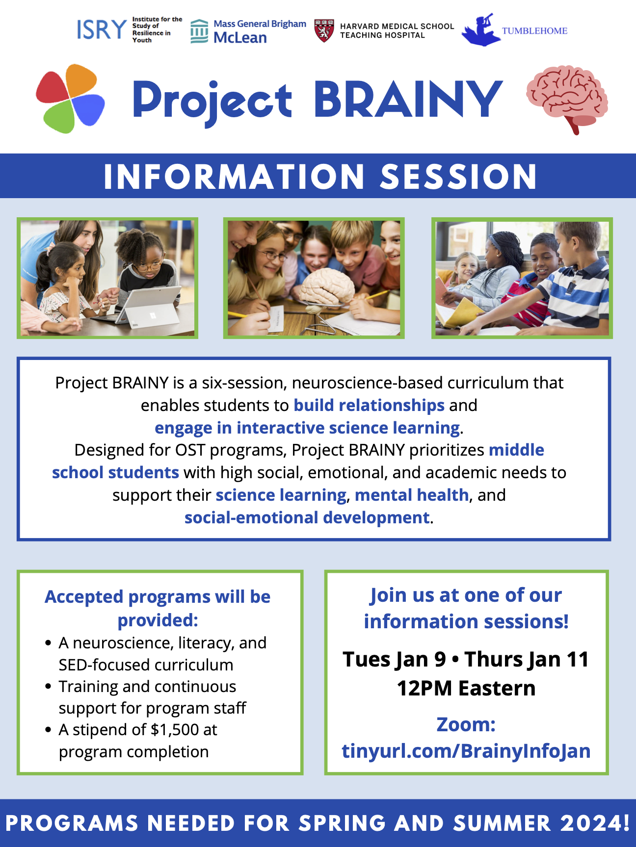 Project Brainy Info Session — Million Girls Moonshot