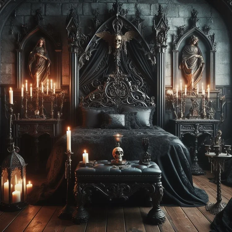 15 Captivating Gothic Bedroom Ideas for Dark Elegance