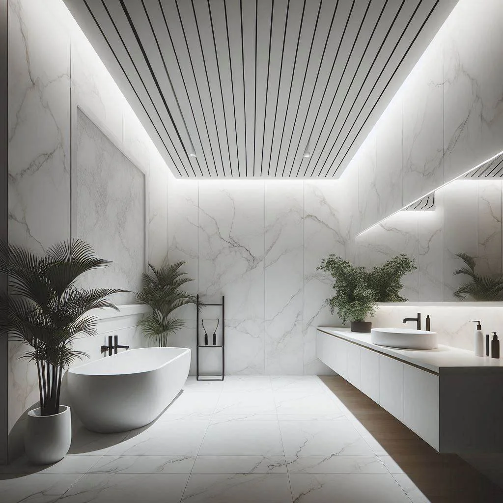 15 Bathroom Ceiling Design Ideas for a Fresh Upgrade