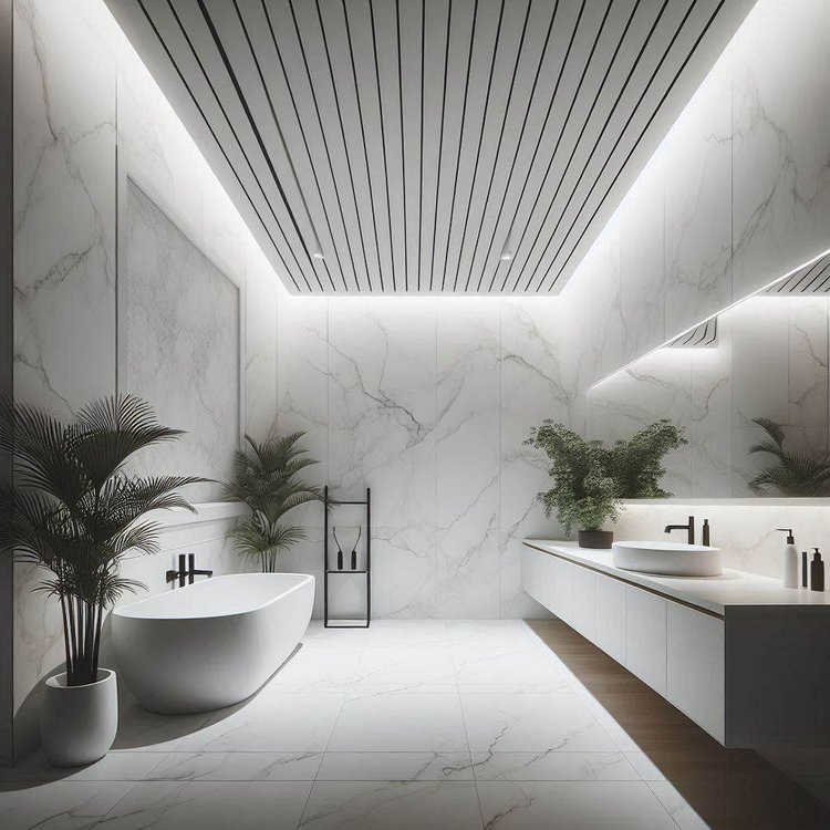 15 Bathroom Ceiling Design Ideas for a Fresh Upgrade