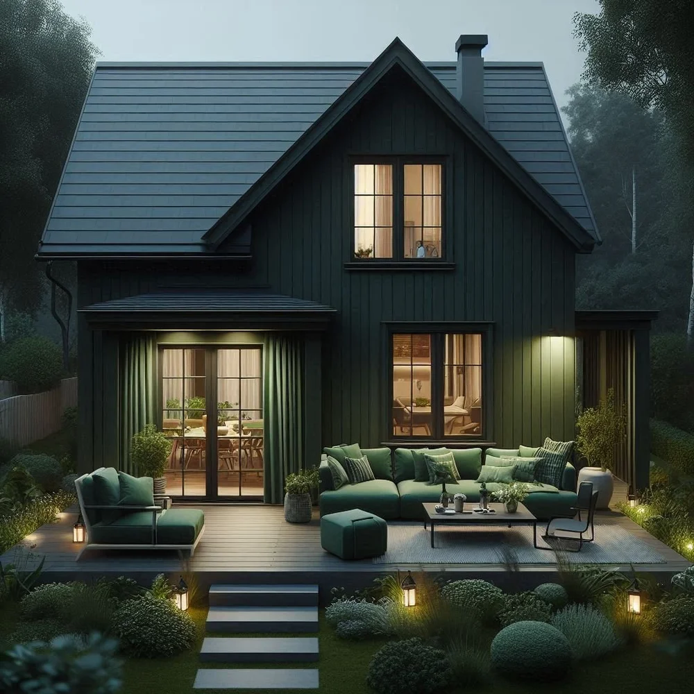 15 Dark Green House Ideas for a Bold Look