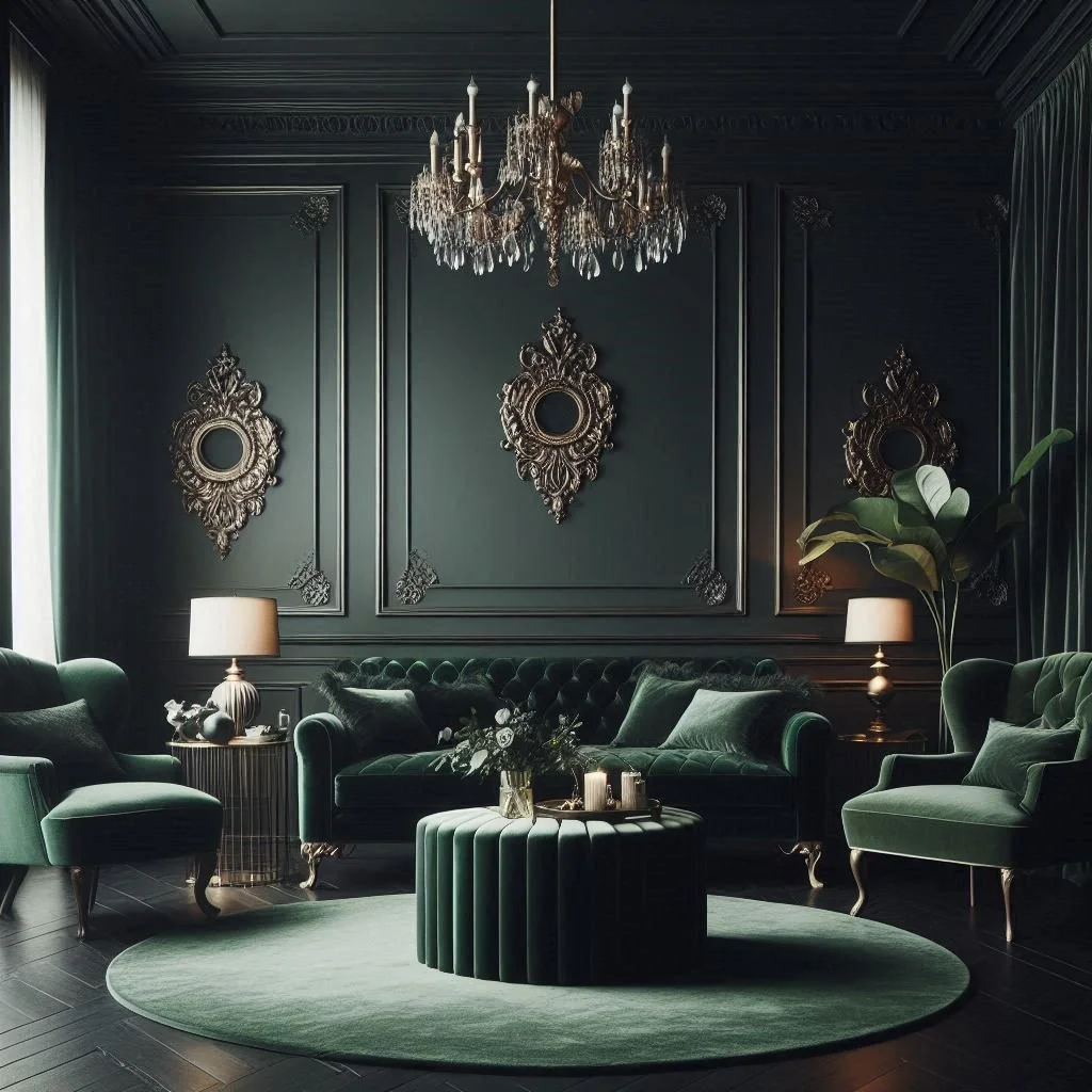 15 Stunning Dark Green Room Decor Ideas
