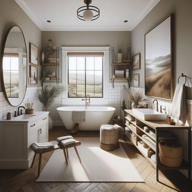 15 Modern Farmhouse Bathroom Ideas for Charm