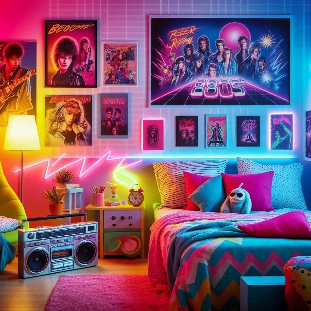 15 Retro 80s Bedroom Ideas for a Nostalgic Vibe