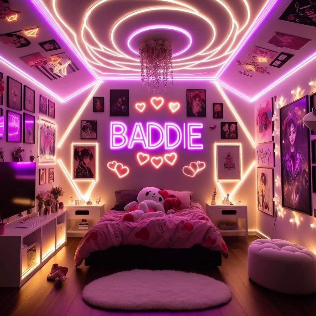 15 Baddie Aesthetic Rooms with LED Lights