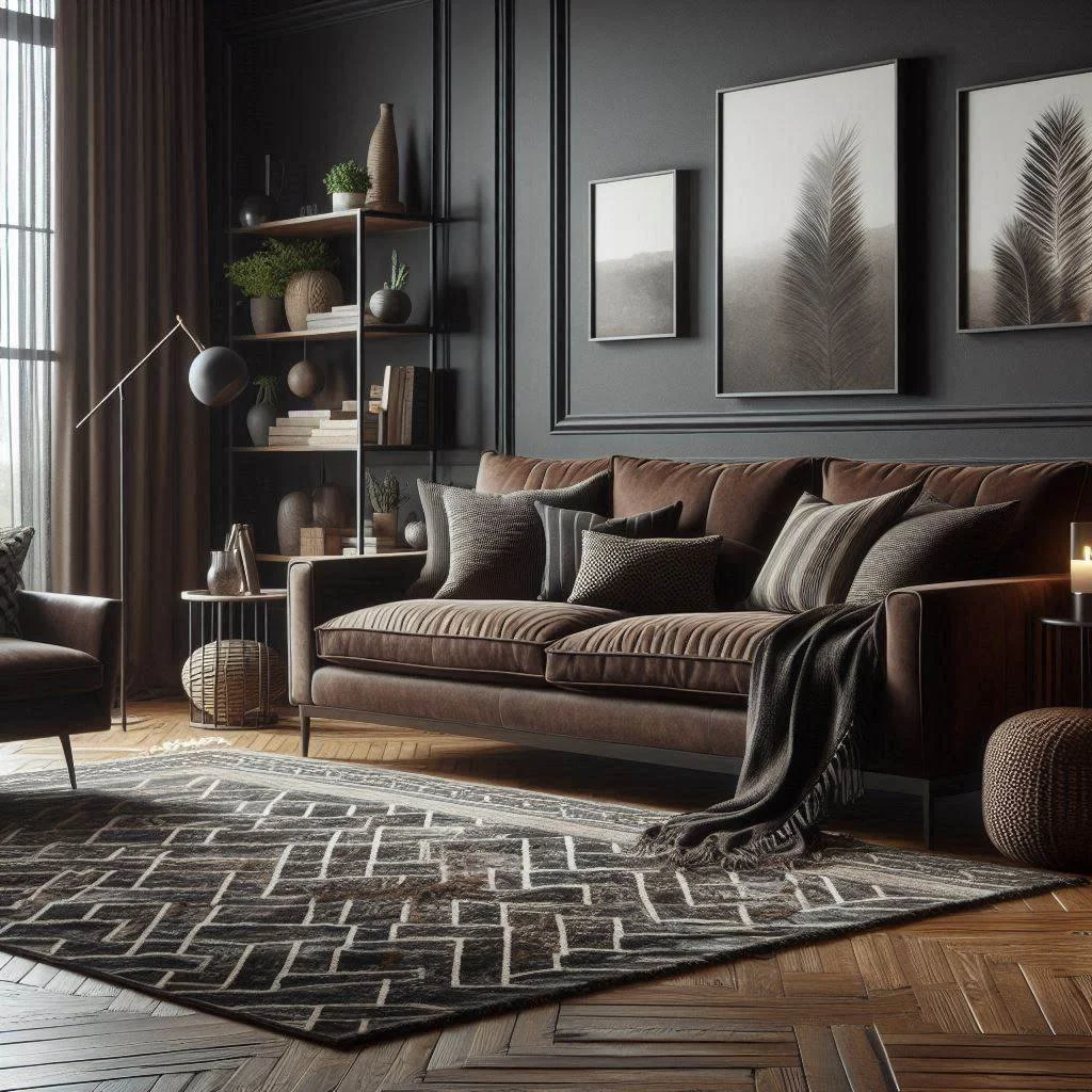 15 Dark Brown Couch Living Room Ideas for Cozy Spaces