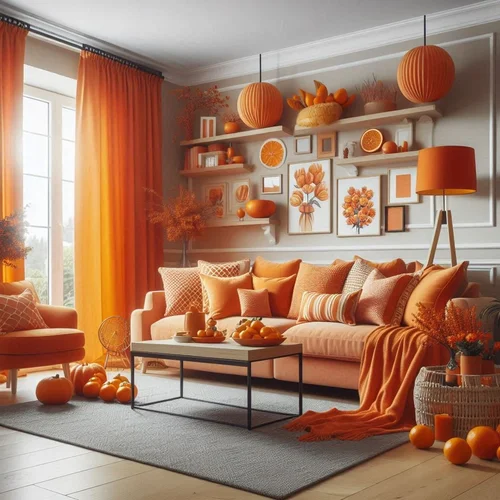 15 Orange Living Room Ideas for a Bold Statement