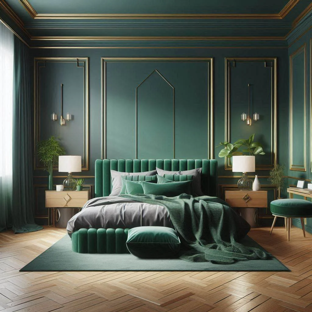 15 Stunning Emerald Green Bedroom Ideas