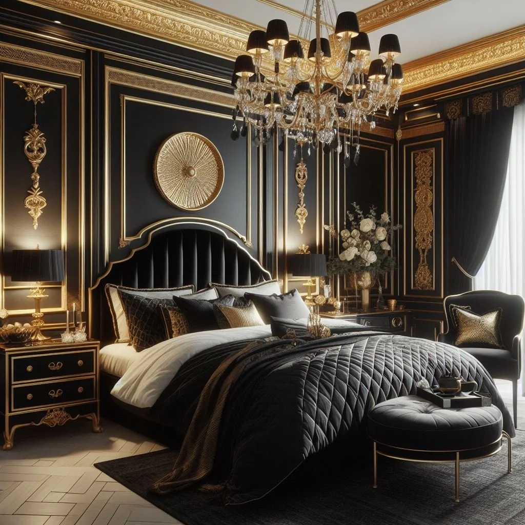 15 Stunning Black and Gold Bedroom Ideas for Luxurious Spaces