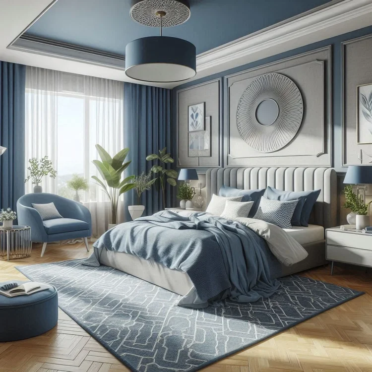 15 Blue and Grey Bedroom Ideas for a Relaxing Space
