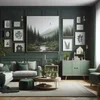 15 Forest Green Dark Green Living Room Ideas